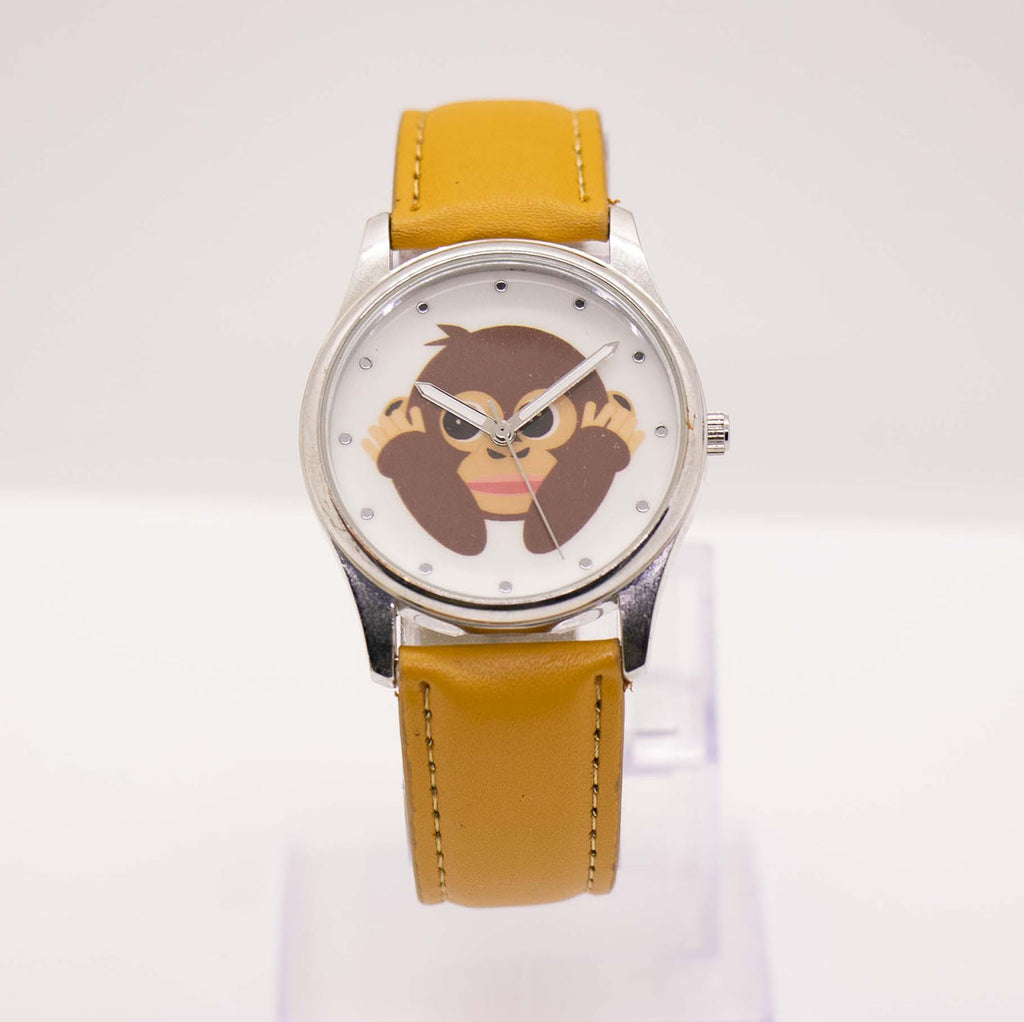 Cartoon Hipster Monkey Watch Vintage | Silver-tone Fun Animated Watch ...
