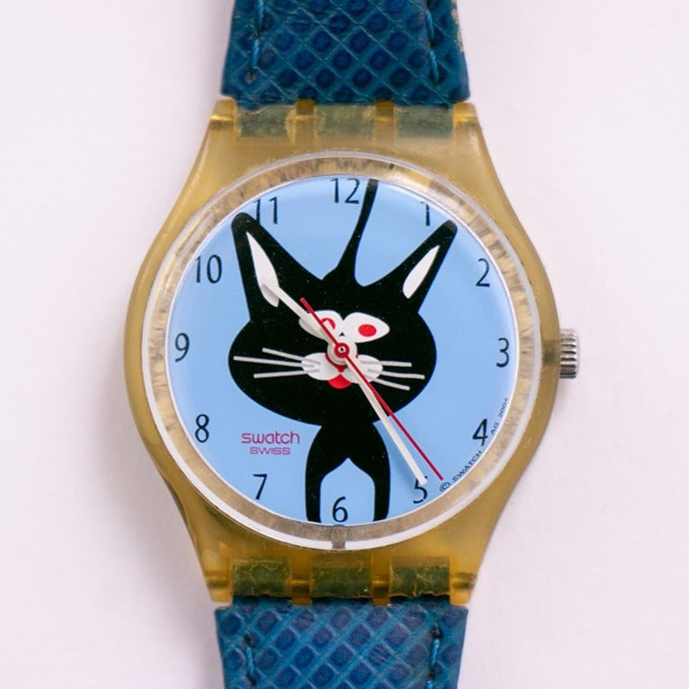 TEASE THE CAT GS127 Swatch Vintage Watch | 2004 Gent Originals Swatch ...
