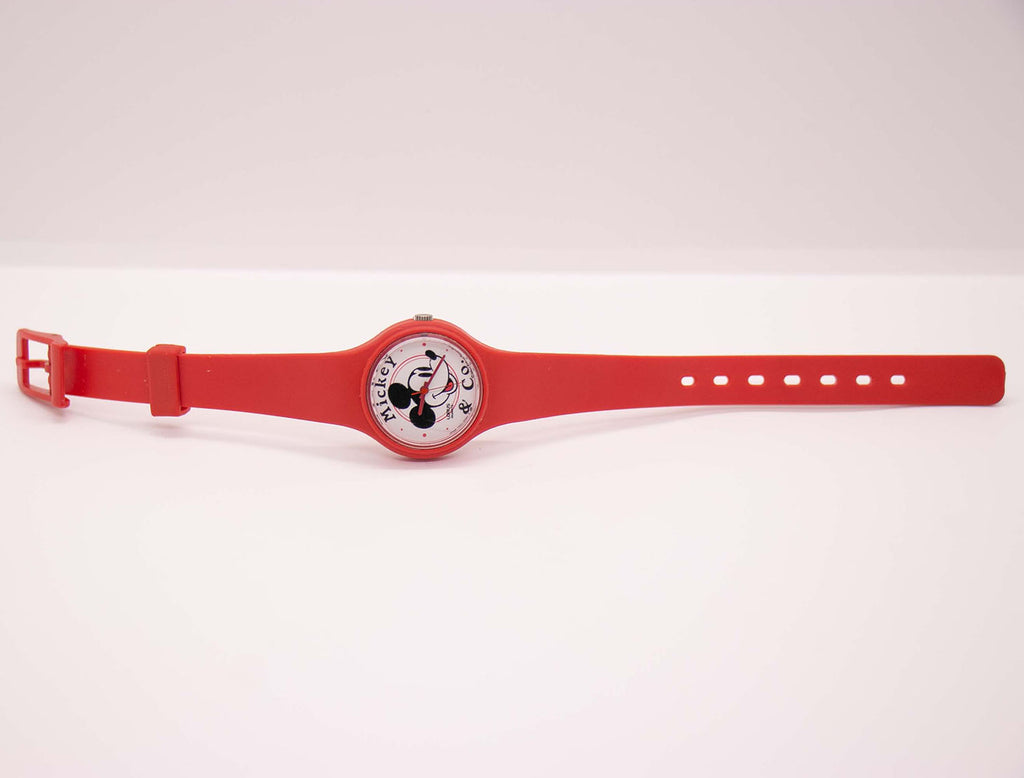 Red Mickey Mouse Lorus Watch | Vintage Disney Lorus Quartz Watch ...