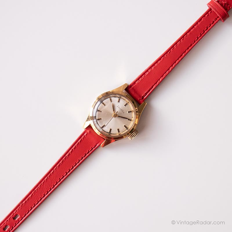 Vintage Zentra Mechanical Watch for Her | Retro Gold-tone Wristwatch ...