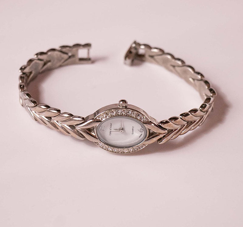 Cote d'Azur Quartz Watch for Women | Ladies Silver-tone Dress Watch ...