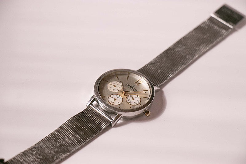 Vintage Silver-tone Grenen by Skagen Designs Watch Denmark Unisex ...