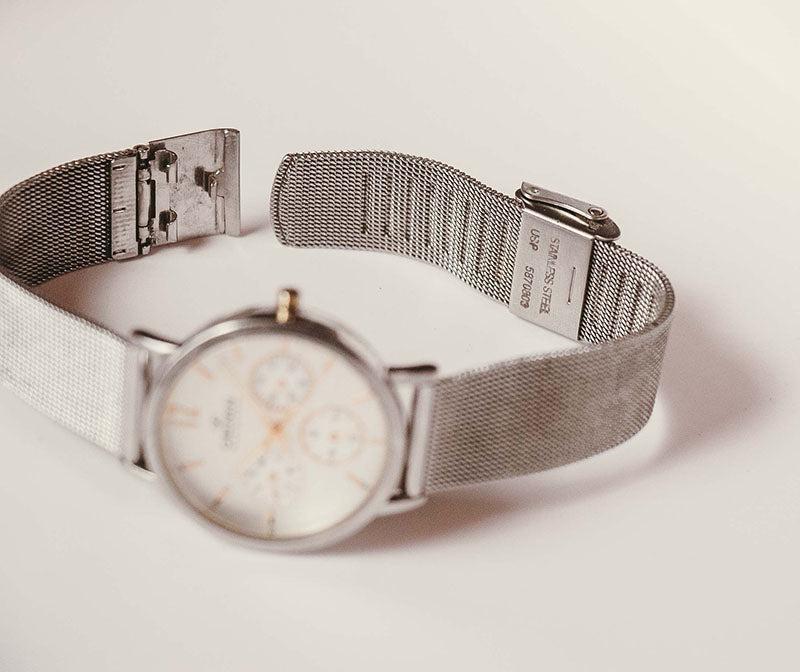 Vintage Silver-tone Grenen by Skagen Designs Watch Denmark Unisex ...