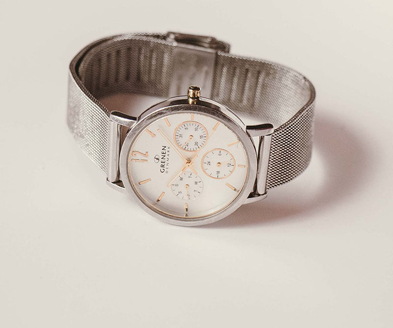 Vintage Silver-tone Grenen by Skagen Designs Watch Denmark Unisex ...