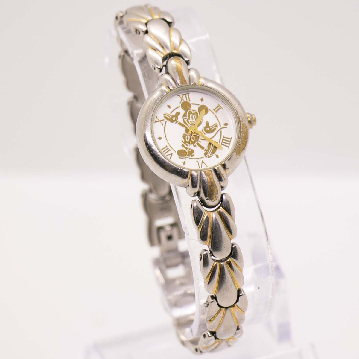 Disney Time Works Mickey Mouse Watch - Vintage Silver Disney Watch ...