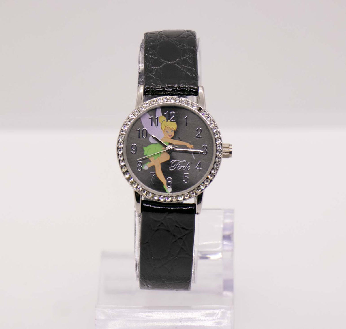 Black Tinker Bell Watch for Ladies - Elegant Tinker Bell Disney Watch ...