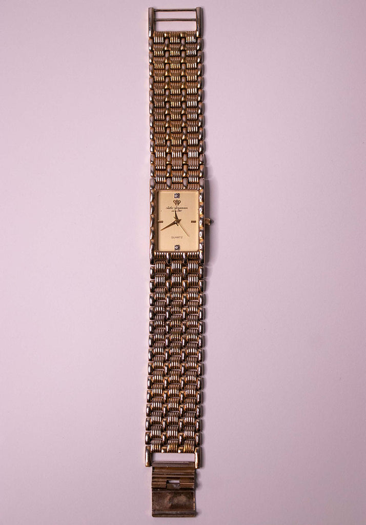 RARE Gold-tone Jules Jurgensen Watch | Vintage Diamond Quartz JJ Watch ...