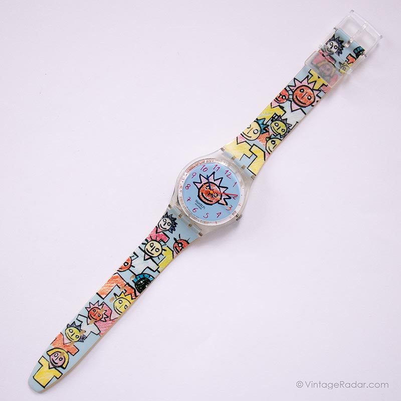 Vintage 2002 Swatch GK386 COOKIE FACE Watch | RARE Swatch Gent Watch ...