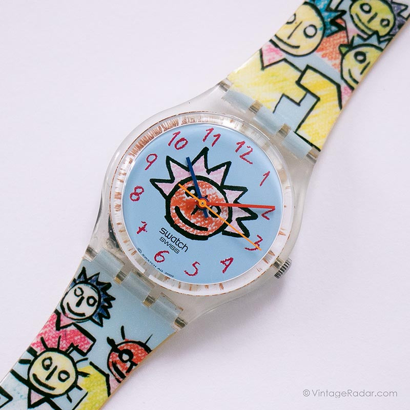 Vintage 2002 Swatch GK386 COOKIE FACE Watch | RARE Swatch Gent Watch ...