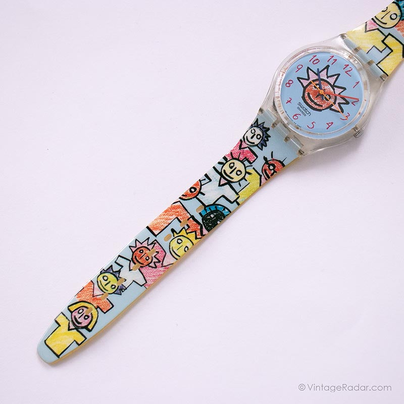 Vintage 2002 Swatch GK386 COOKIE FACE Watch | RARE Swatch Gent Watch ...