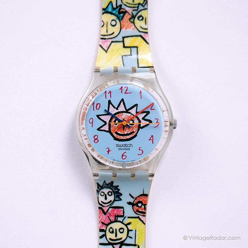 Vintage 2002 Swatch GK386 COOKIE FACE Watch | RARE Swatch Gent Watch ...