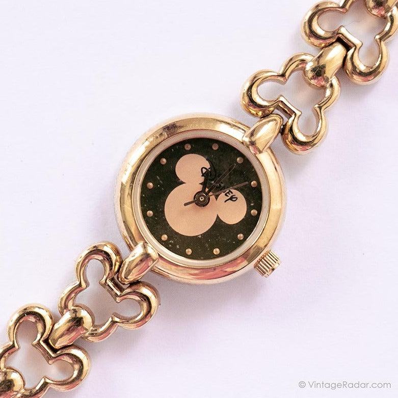 Tiny Gold-tone Disney Elegant Watch | Luxury Ladies Wristwatch ...