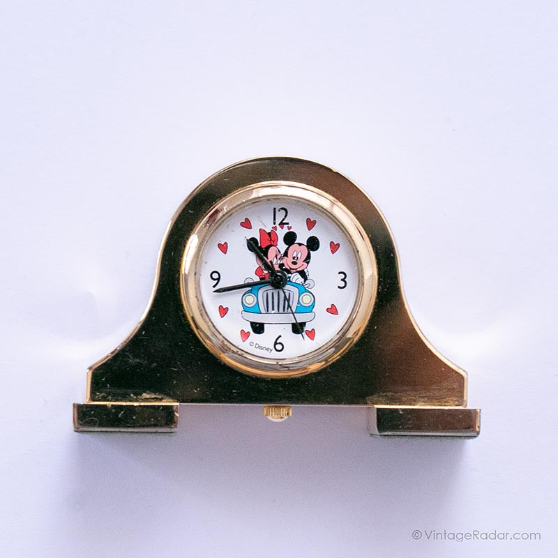 90s Disney Mickey And Minnie Mouse Vintage Table Clock Home Decor ...