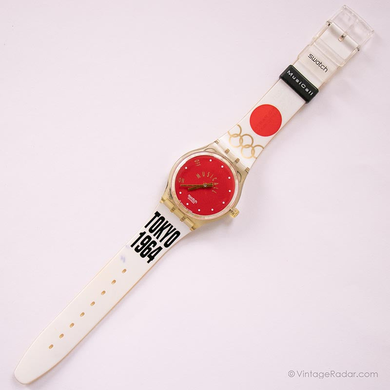 Vintage 1994 Swatch SLZ100 TOKYO 1964 Watch | Retro Swatch Watch ...
