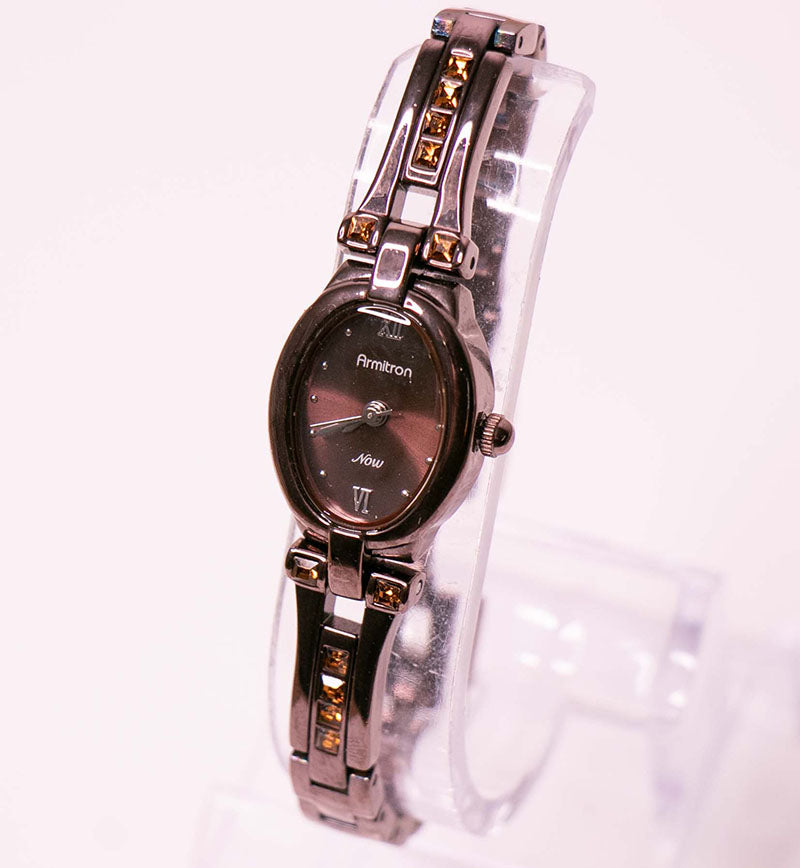 Small Dark Chocolate Armitron Now Dress Watch for Women – Vintage Radar