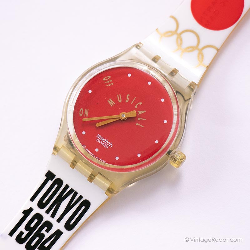 Vintage 1994 Swatch SLZ100 TOKYO 1964 Watch | Retro Swatch Watch ...