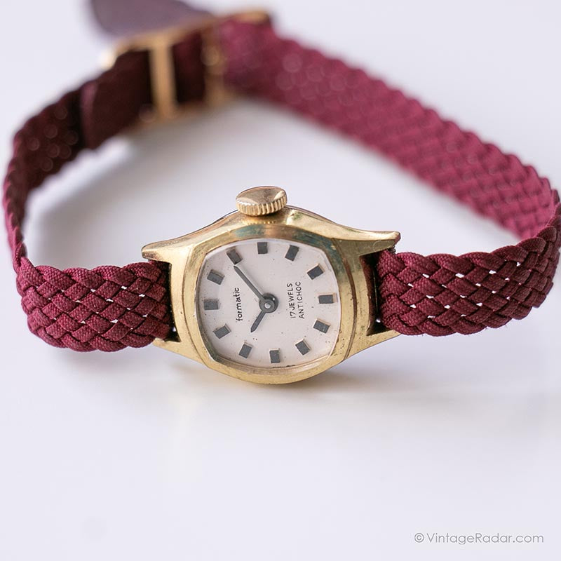 Formatic 17 Jewels Antichoc Vintage Watch | 1960s Tiny Wristwatch ...
