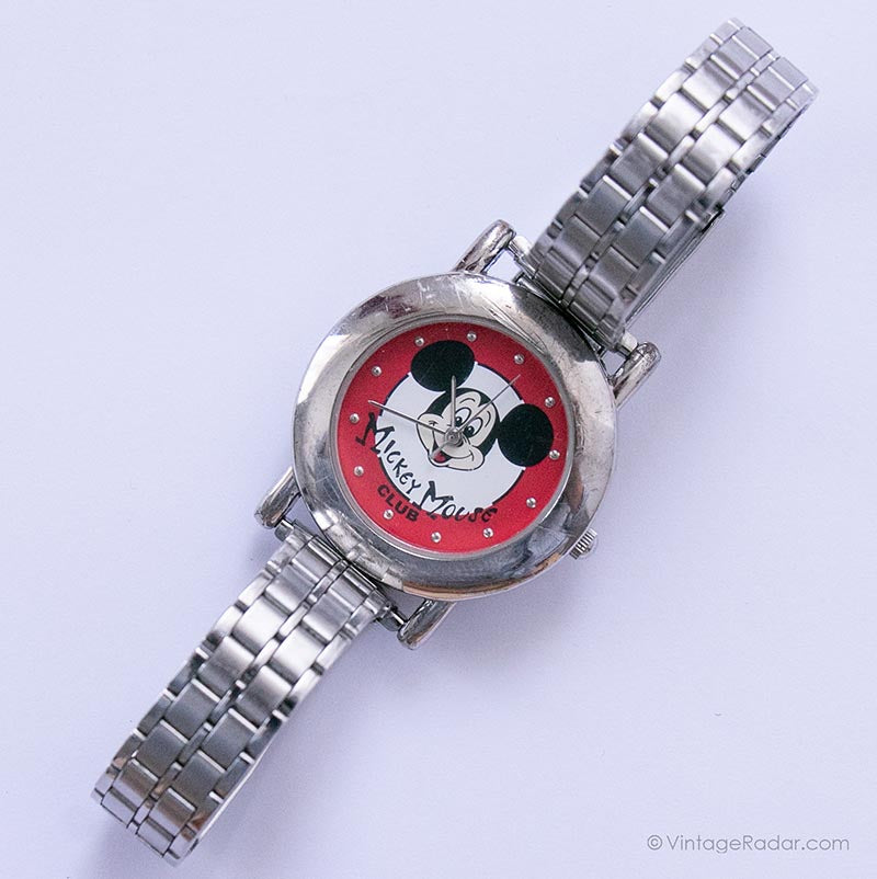 Disney Limited Edition Mickey Mouse Watch | Red Dial 90's Watch ...
