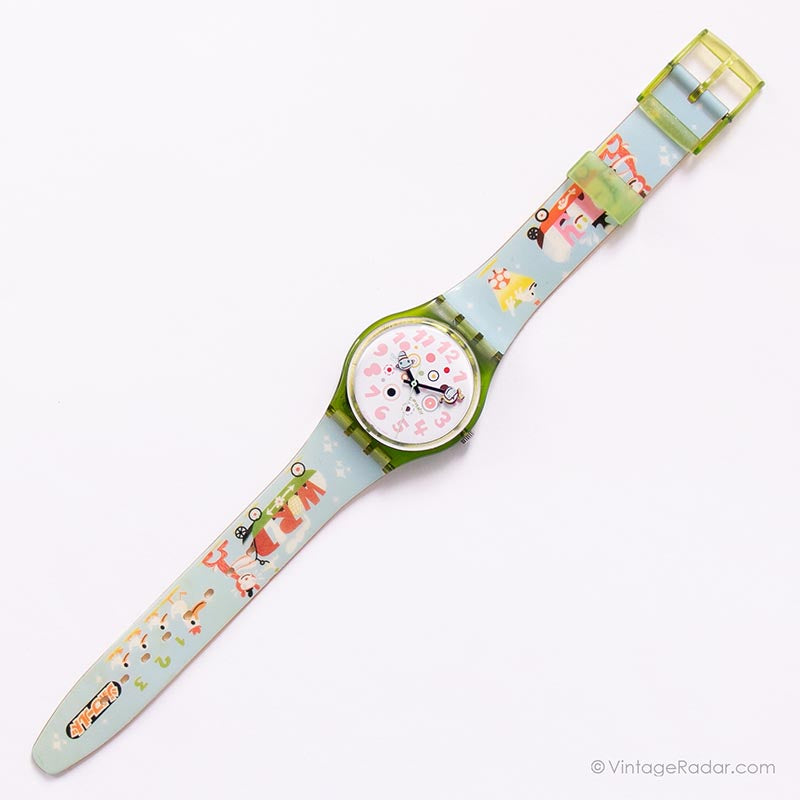 Vintage 1998 Swatch GG176 FULL HOUSE Watch | RARE Swatch Gent Watch ...