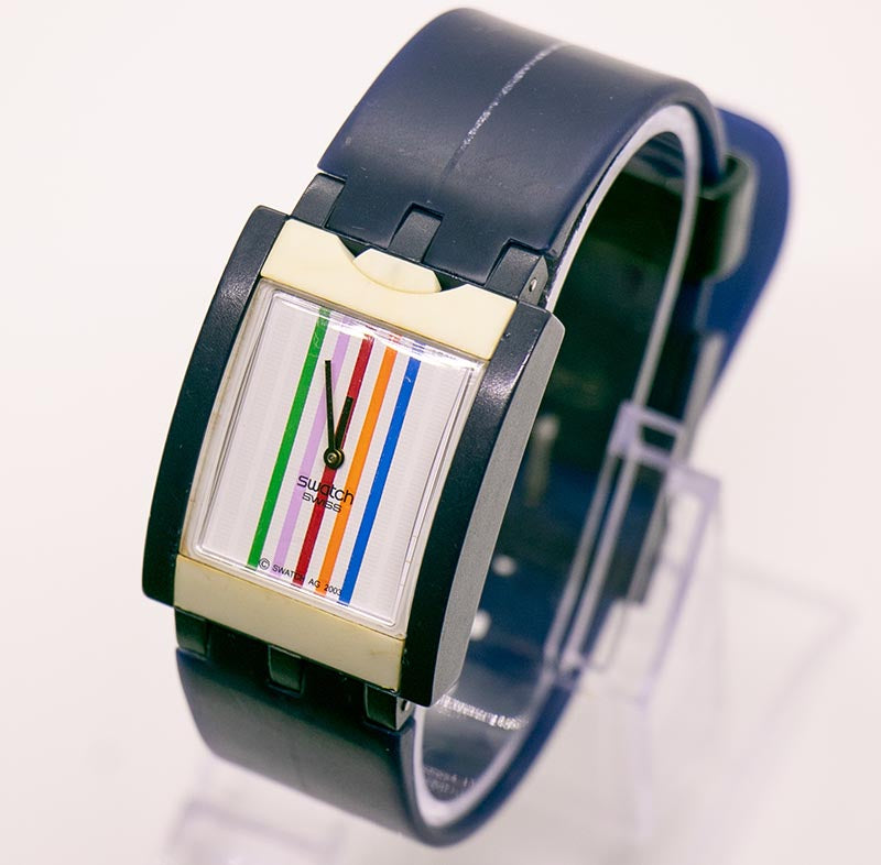 2003 SUFW100 LUCKY STRIPES Vintage Swatch Watch | Swatch Originals ...