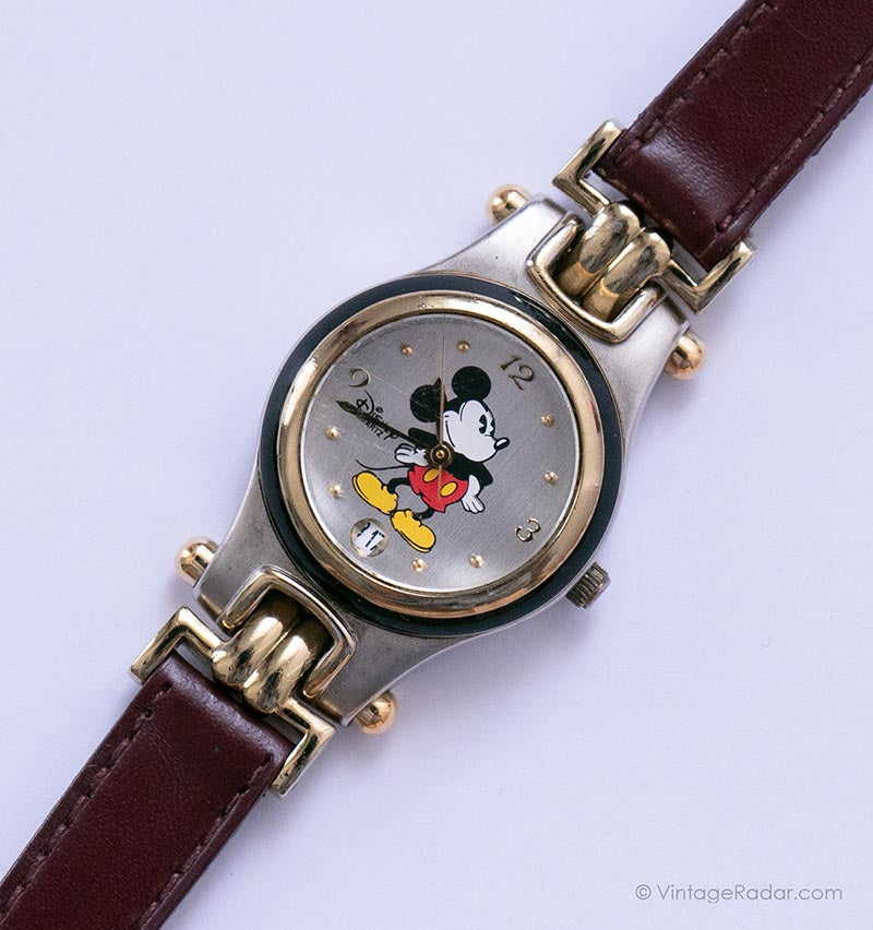 Luxury Vintage Mickey Mouse Date Watch | Authentic Disney Parks Watch ...