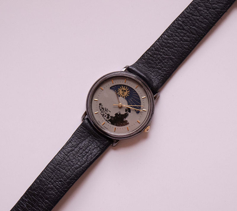 Unique Ladies' Moonphase Watch | Moon & Sun Vintage Dress Watch ...