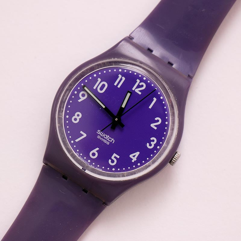 2009 CALLICARPA VICHY GV121J Swatch Watch | Vintage Purple Swatch ...