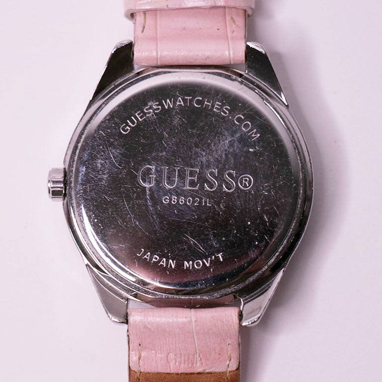 Pink Heart Guess Chronograph Watch for Women 36mm Quartz Vintage ...
