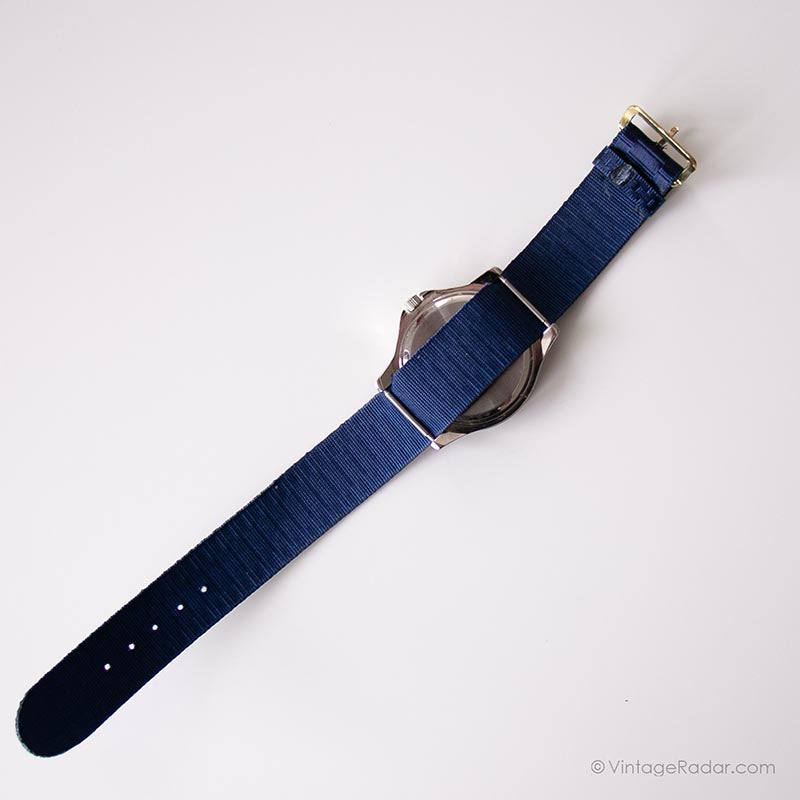 Vintage Mild Seven Wristwatch | Blue Dial Watch with Rotary Bezel ...