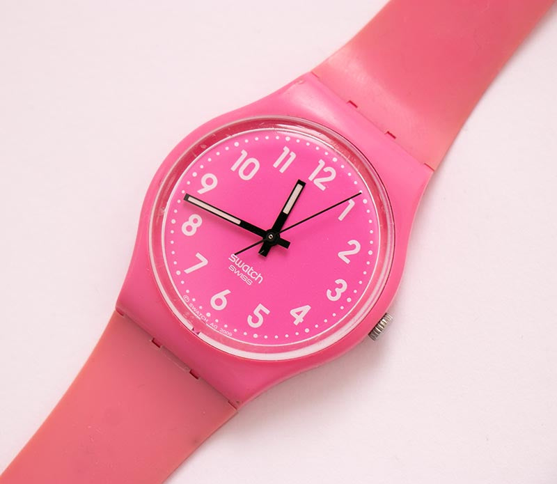 DRAGON FRUIT GP128 Vintage Swatch Watch | 2009 Pink Swatch Watch Gent ...