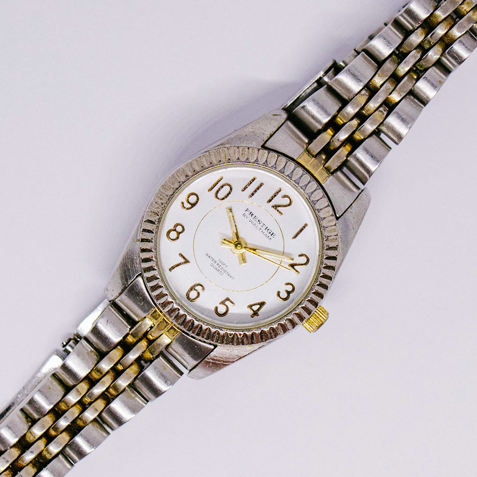 Prestige by Waltham Quartz Watch | Unisex Silver-tone Waltham Quartz ...