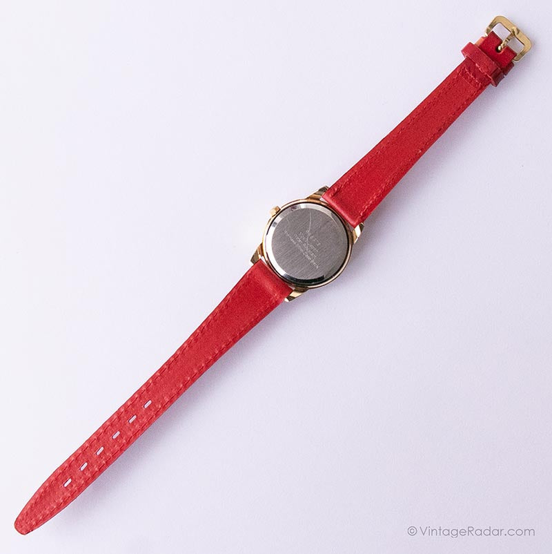 Vintage Two-Tone Classic SII Seiko Mickey Mouse Watch with Red Strap ...