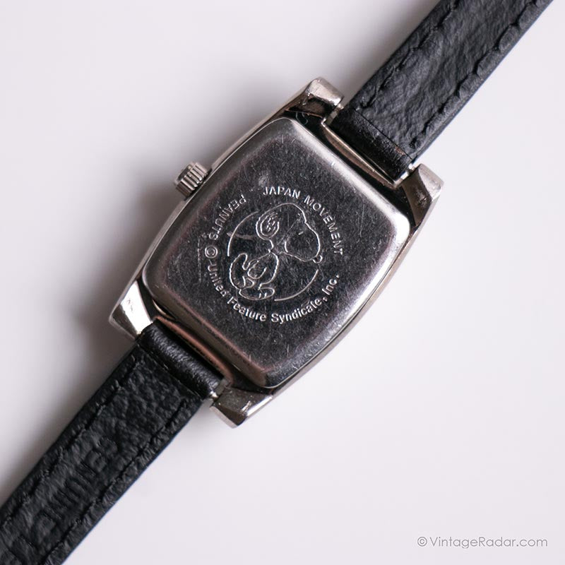 Vintage Snoopy Watch for Women | Tiny Snoopy Rectangular Wristwatch ...