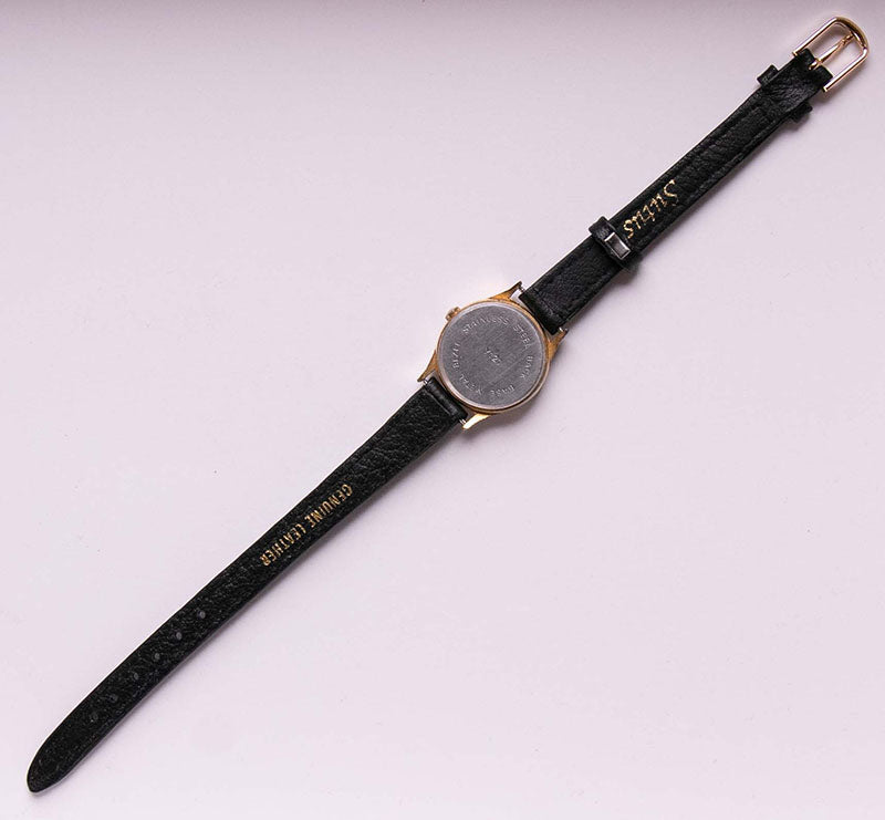 Small Cute Mickey Mouse Vintage Disney Watch 23mm Gold Tone Case ...