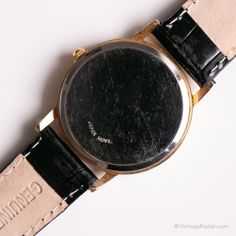 Vintage Smiley Face Watch | Yellow Dial Japan Quartz Watch – Vintage Radar