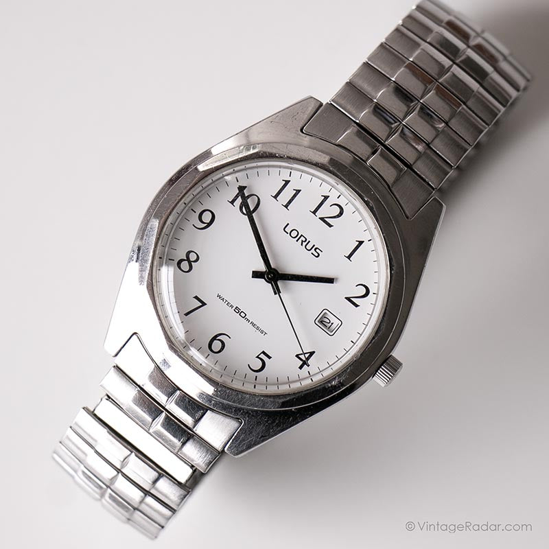 Vintage Classic Lorus Wristwatch | Silver-tone Office Watch – Vintage Radar
