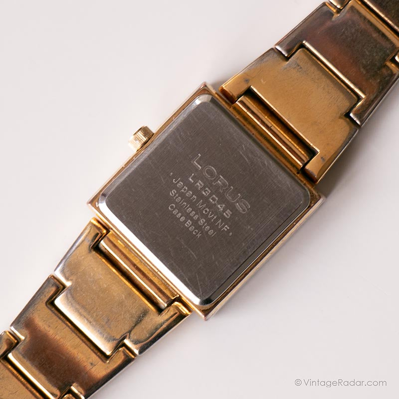 Vintage Rectangular Lorus Watch | Retro Japan Quartz Watch for Ladies ...
