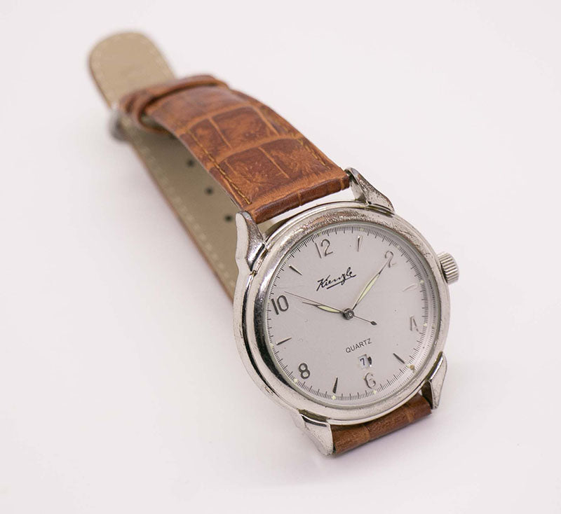 Vintage Kienzle Quartz Date Watch | German Silver-tone Wristwatch ...