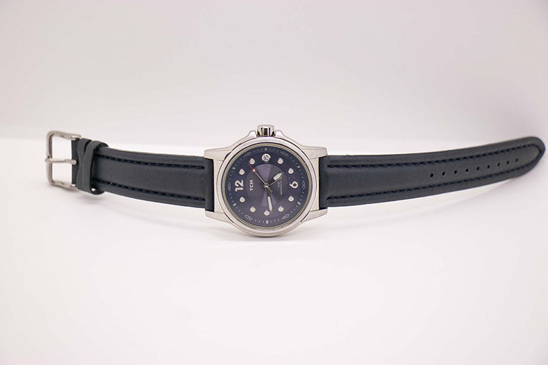 TCM Blue Dial 100m Water-resistant Dive Watch | Silver-tone Date Watch ...