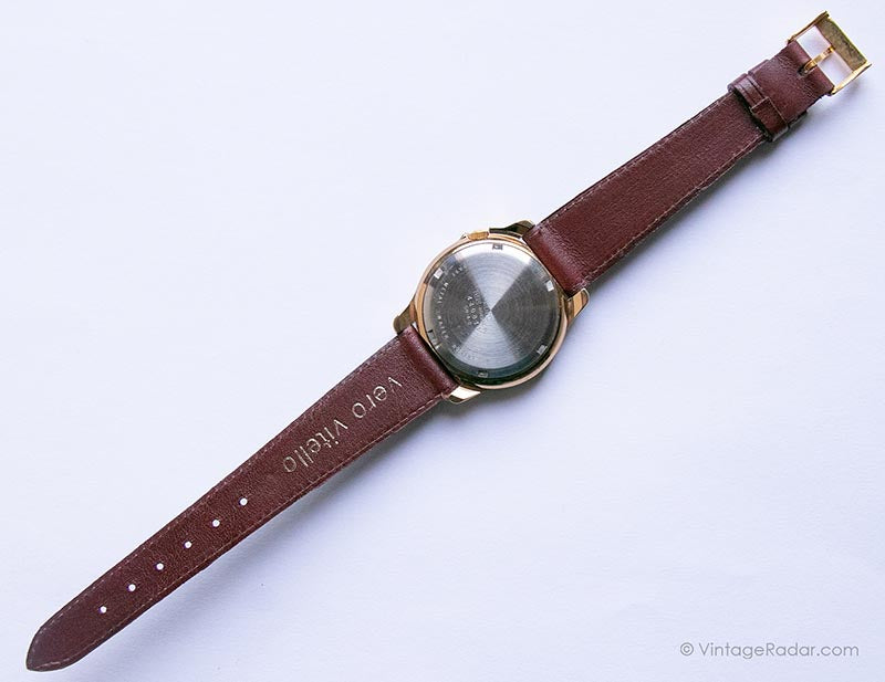 Vintage Life by Adec Automatic Watch | Gold-tone Chocolate Dial Watch ...