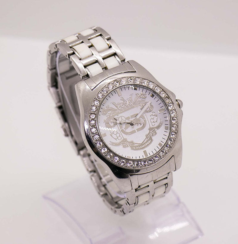 Marc Ecko 45mm Silver-tone Quartz Watch | Vintage Designer Watch ...