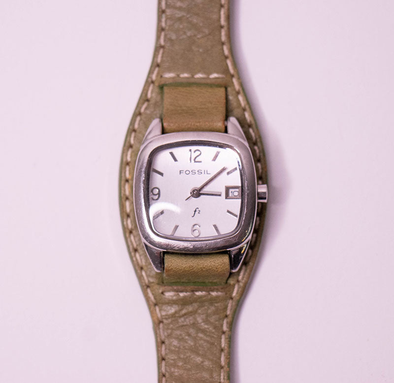 Vintage Tiny Fossil F2 Women's Watch with Genuine Leather Strap ...