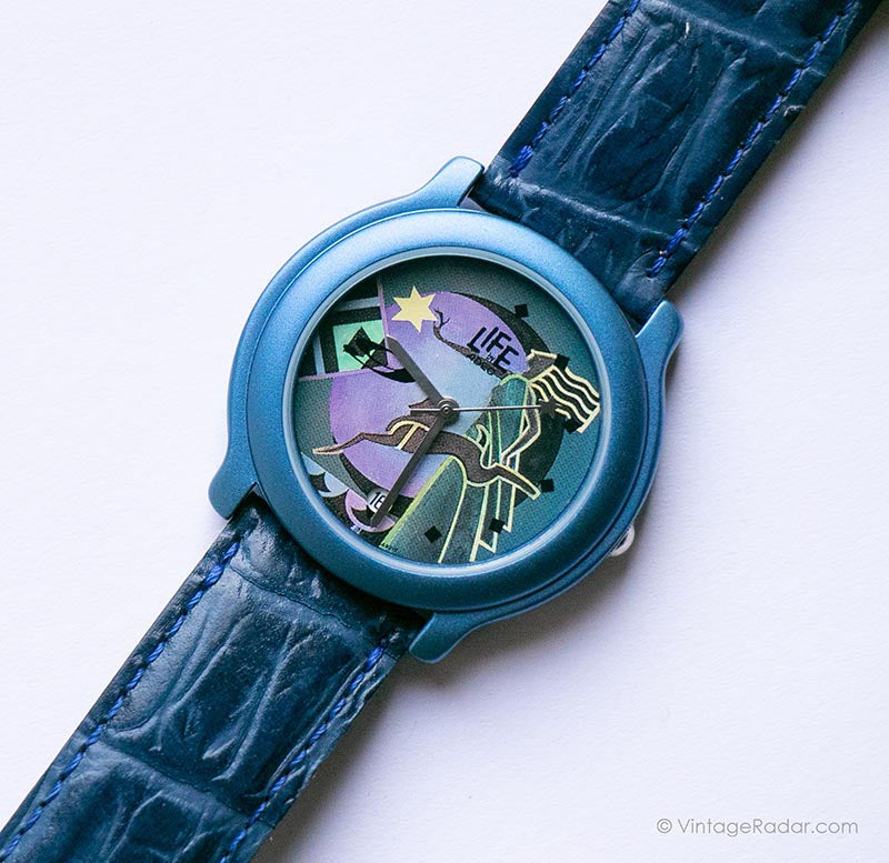 Blue-Dial Life by Adec Watch | Vintage Adec by Citizen Quartz Watch ...