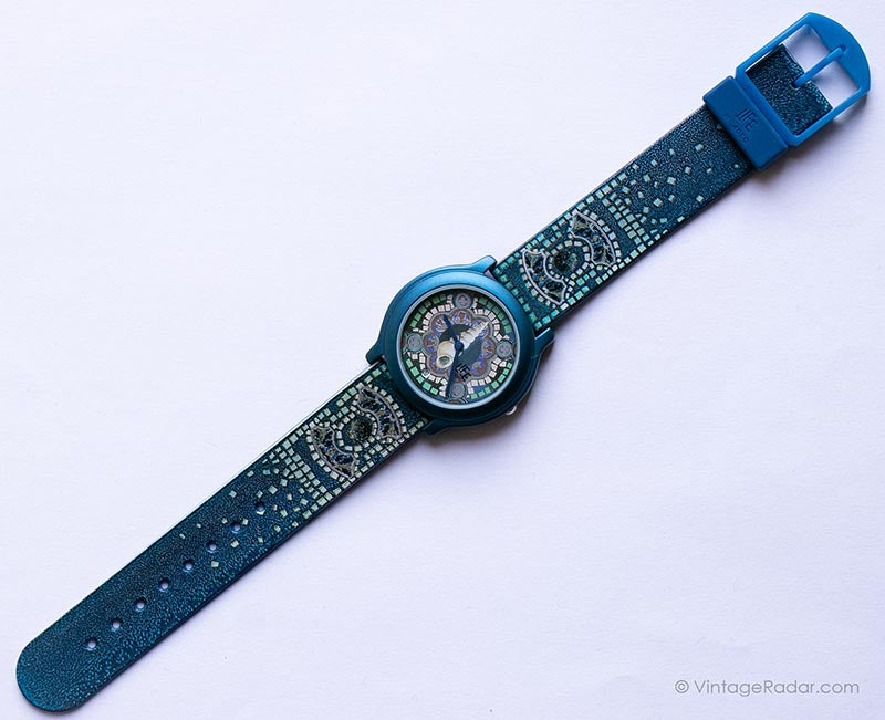 Vintage Blue Mandala Mosaic Watch | Bohemian Life by Adec Quartz Watch ...