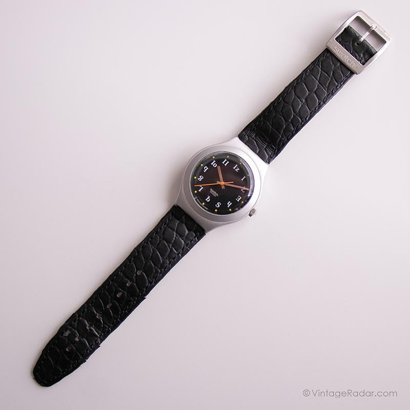 Vintage 1995 Swatch YGS1004 CRAZY ALPHABET Watch | Black Swatch Watch ...