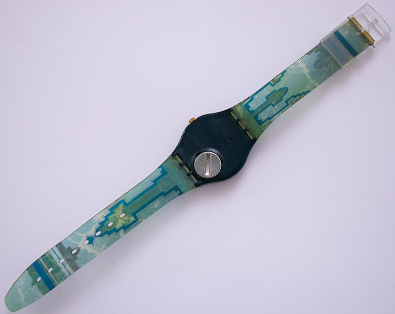 BLUE FLAMINGO GN114 Swatch Watch | 1991 Vintage Swatch Watches ...