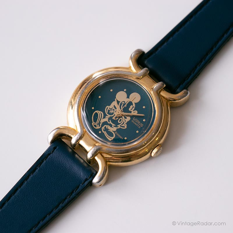 Vintage Blue Mickey Mouse Watch for Her | Lorus Japan Quartz Watch ...