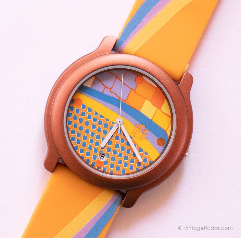 Orange Life by Adec Watch | Vintage Adec by Citizen Quartz Watch ...