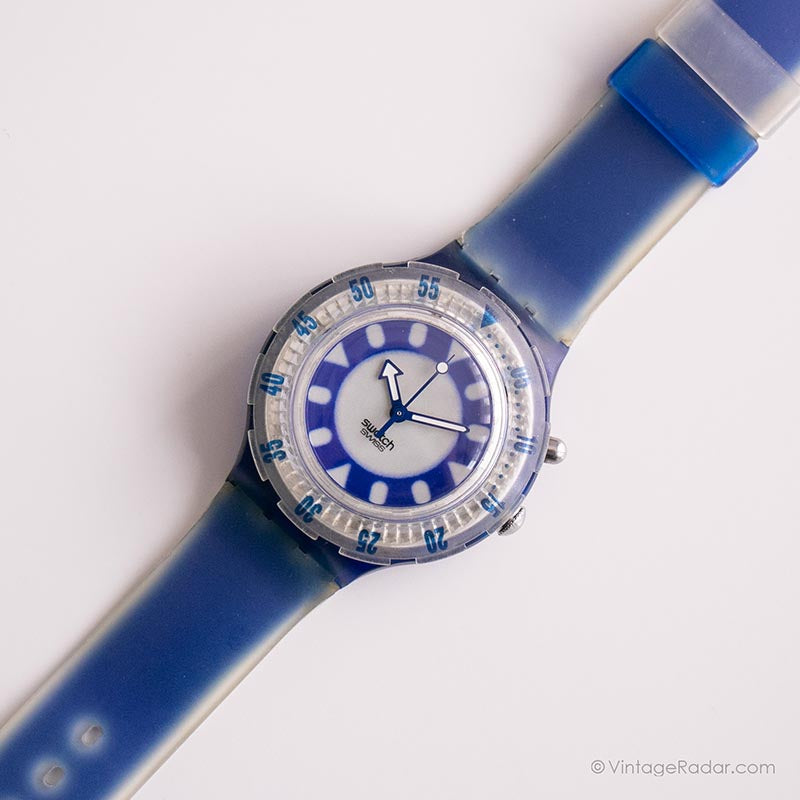 Vintage 1997 Swatch SDN903 FISH EYE Watch | Blue Swatch Scuba – Vintage ...