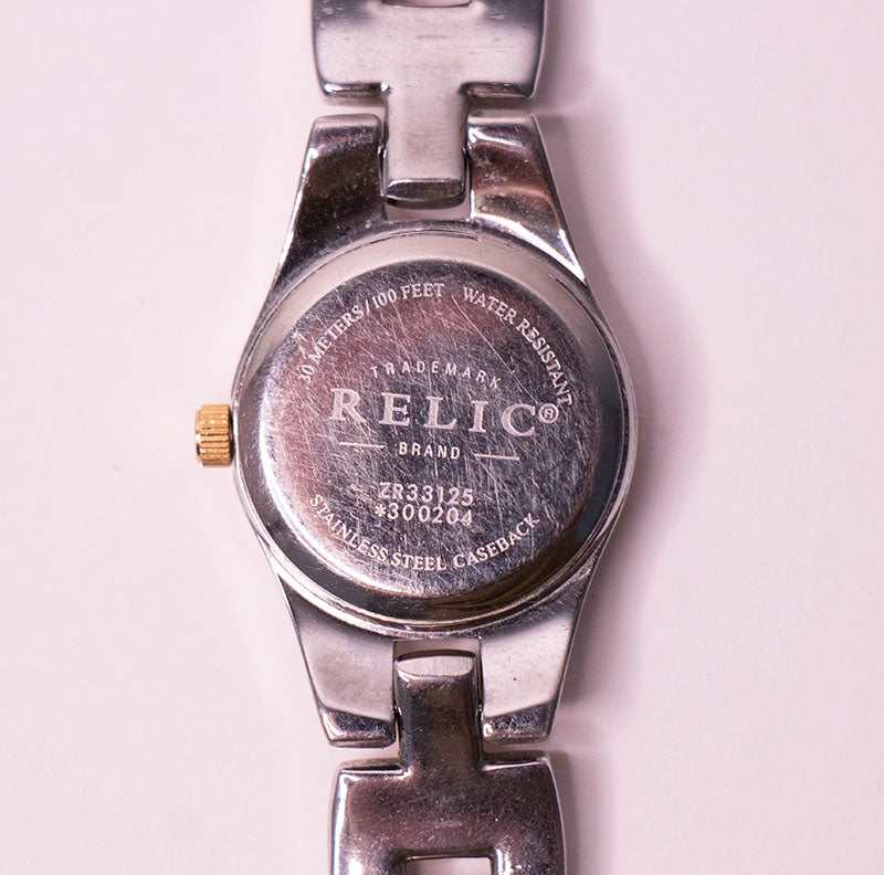 Vintage Blue-dial Relic Folio Women's Watch Water-resistant 30m ...